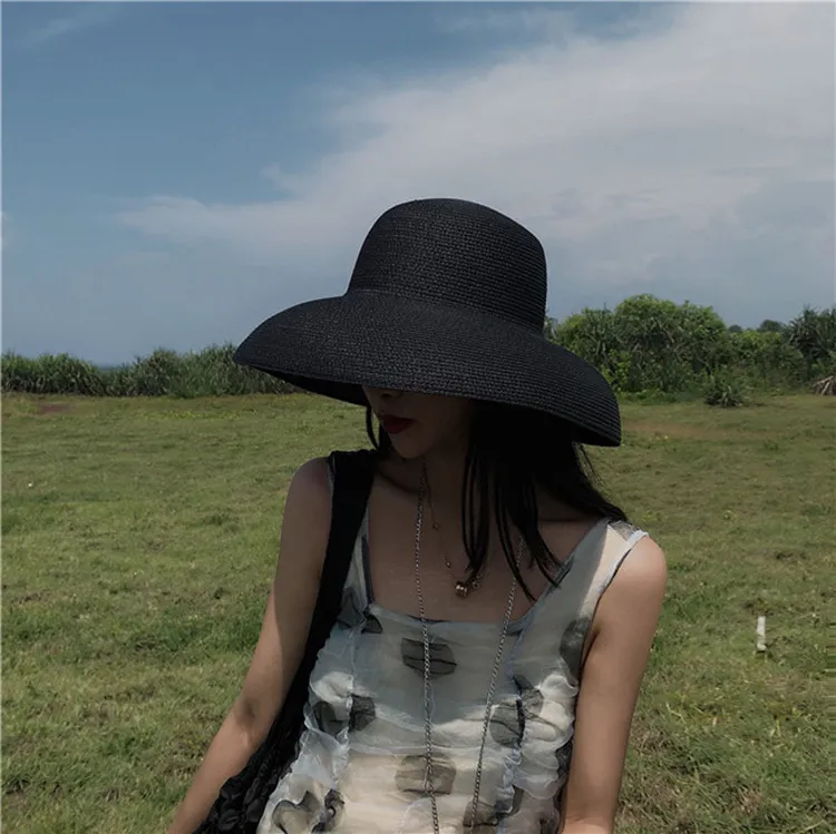 Hepburn Straw Hat Bell Shaped Big Brim Sun Hat For... From Buyocean08 ...