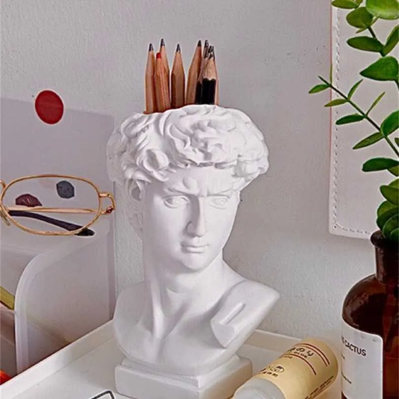 Griechische Mythologie Figur David Kopf Porträts Büste Mini Gips Statue ...