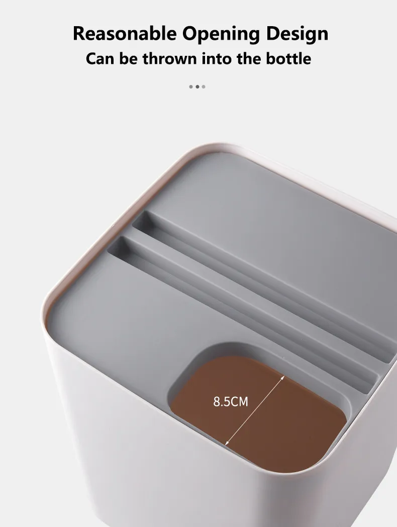 Recycle Bin For Kitchen, Stacked Waste Sorting Bin Household Dry & Wet ...