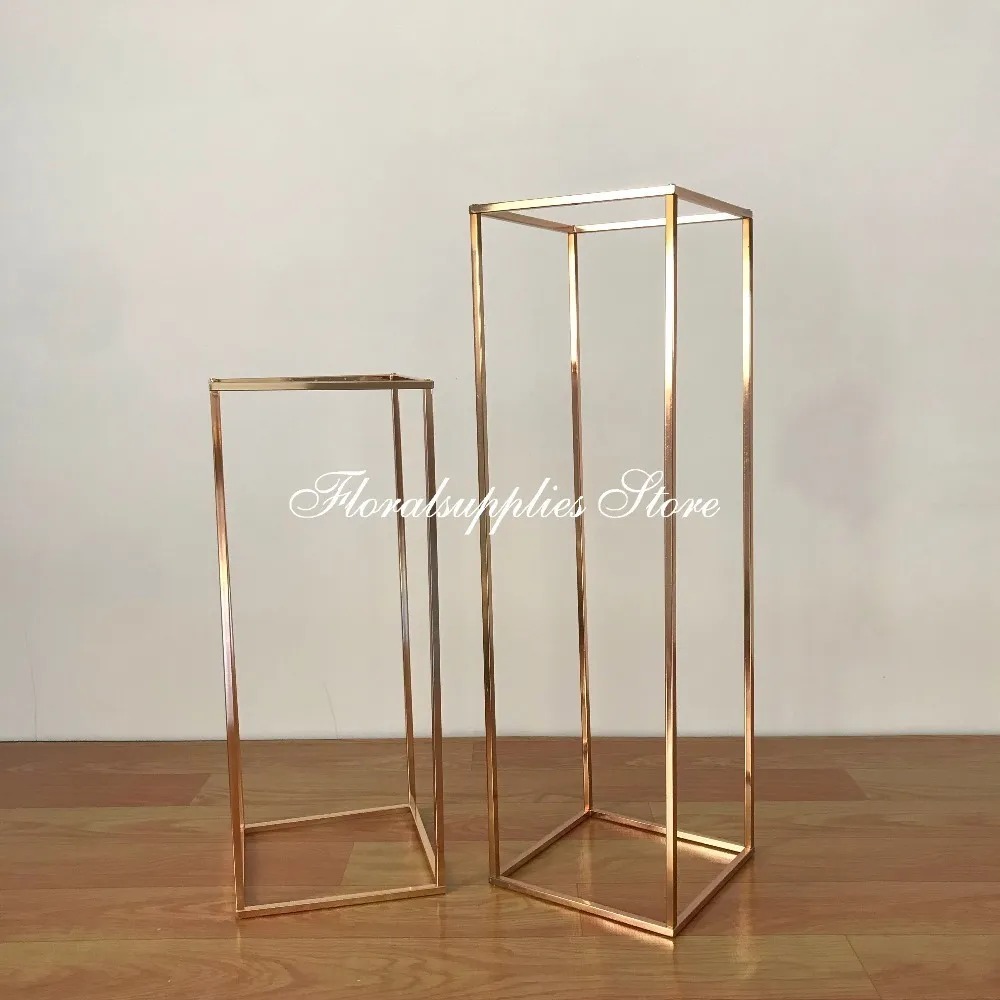 Gold Floor Vase Centerpiece Metal Flower Stand For Wedding Decor, Tall ...