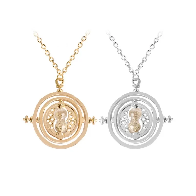Time Turner Necklace - Rotating Hourglass Pendant Movie Jewelry ...
