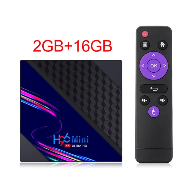 H96 Mini V8 Android 10.0 Mbox Android Tv Box 2GB RAM, 16GB Storage, 2 ...