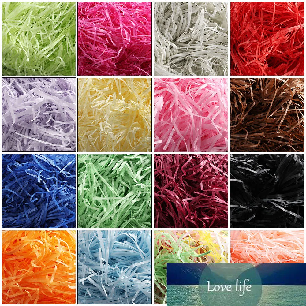 Colorful Raffia Shredded Paper Confetti Gift Box Filler, Crinkle Cut ...