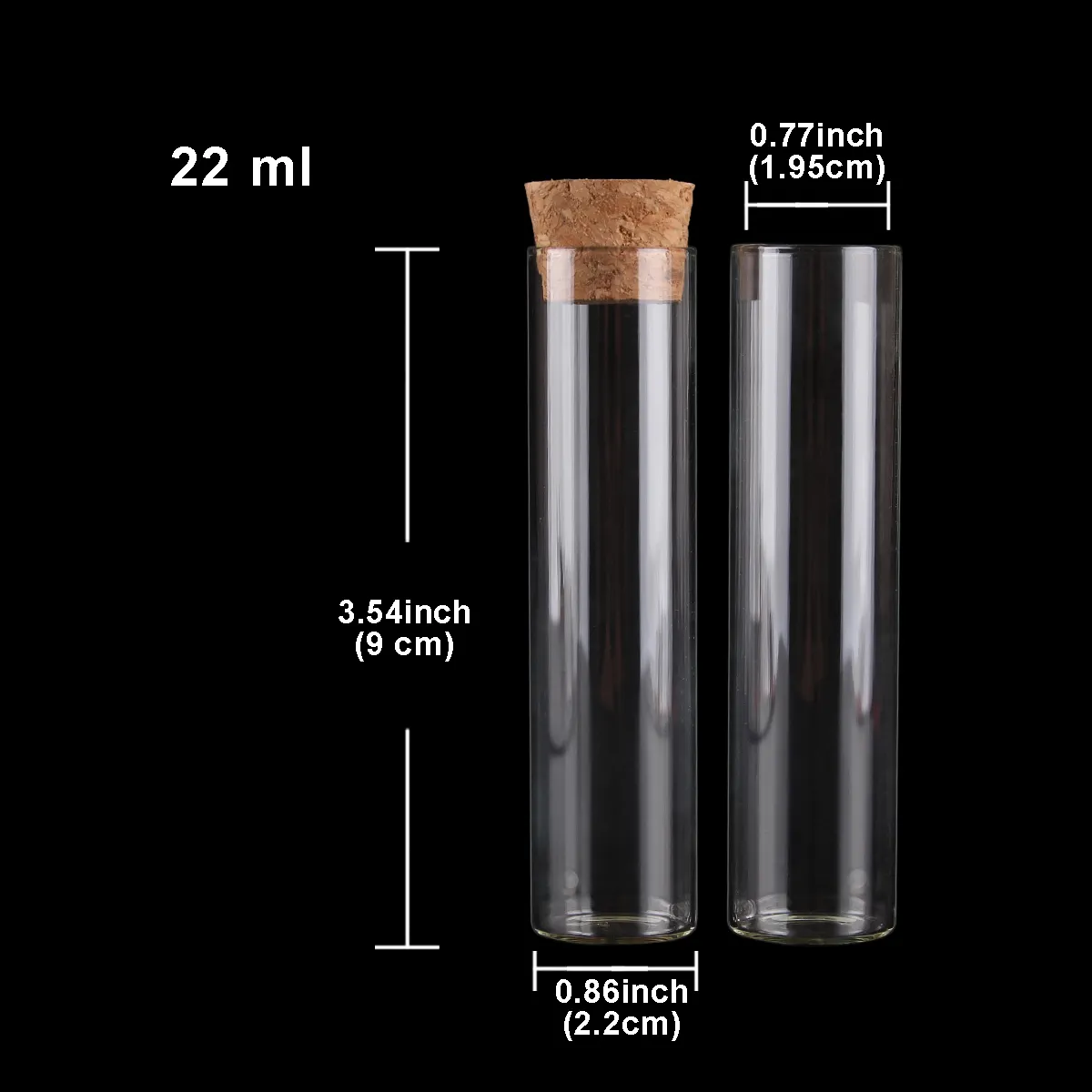 Wholesale Wholesale Set Of 22ml Glass Tubes With Cork Stopper Ideal For ...