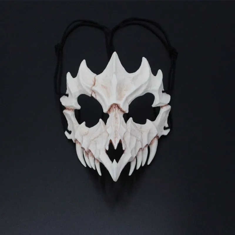 Halloween Cosplay Resin Mask Dragon God Yasha Theme With Animal Skull ...