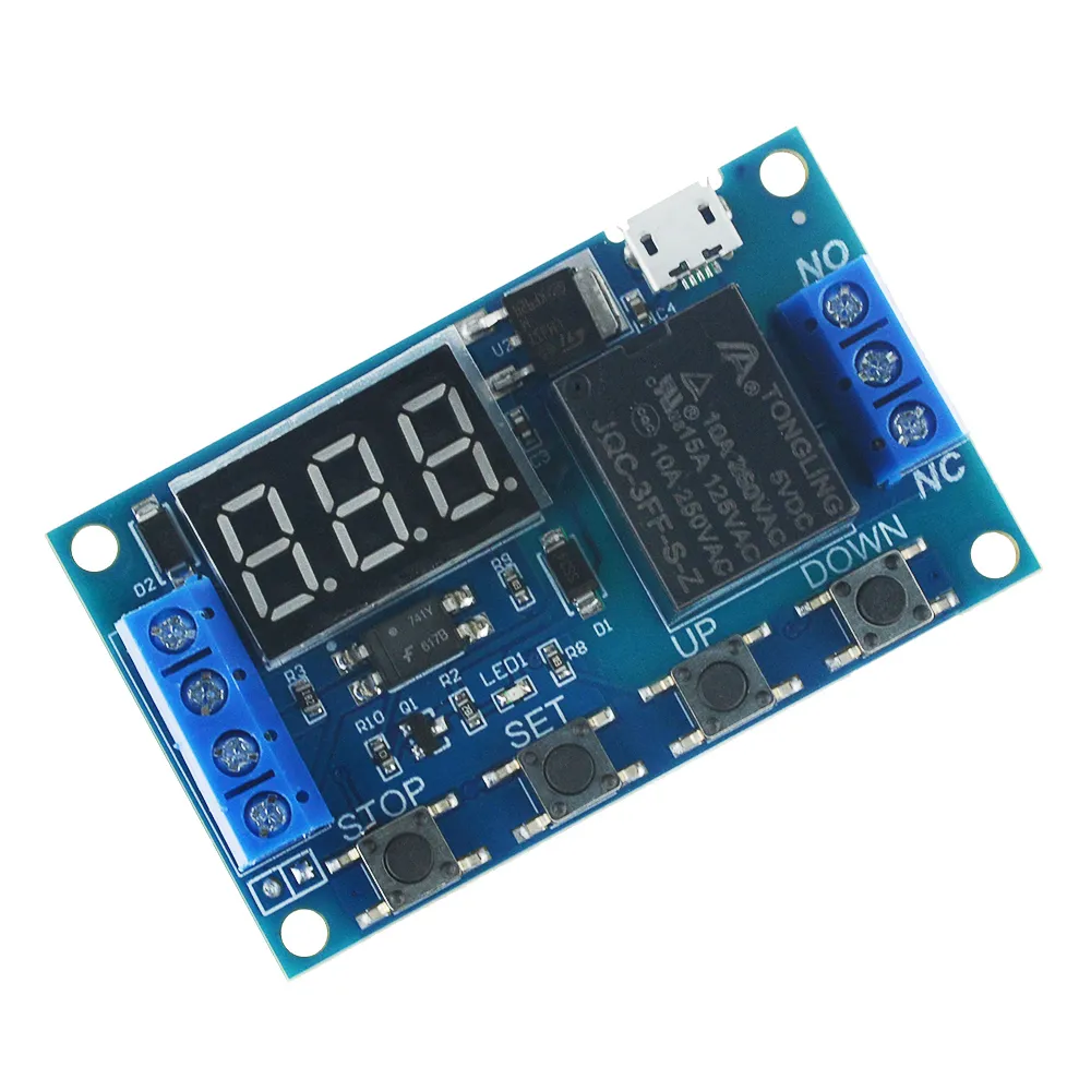 12 Volt Timer Switch Module: 6 30V Time Delay Relay With Trigger Switch ...