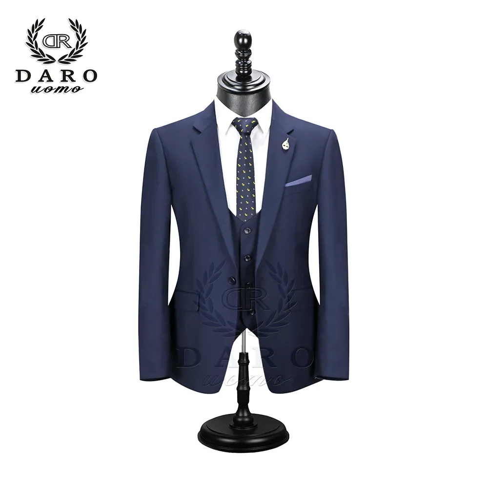 2020 DARO Men Suits Slim Fit Jacket Pants Vest For Business Work And ...