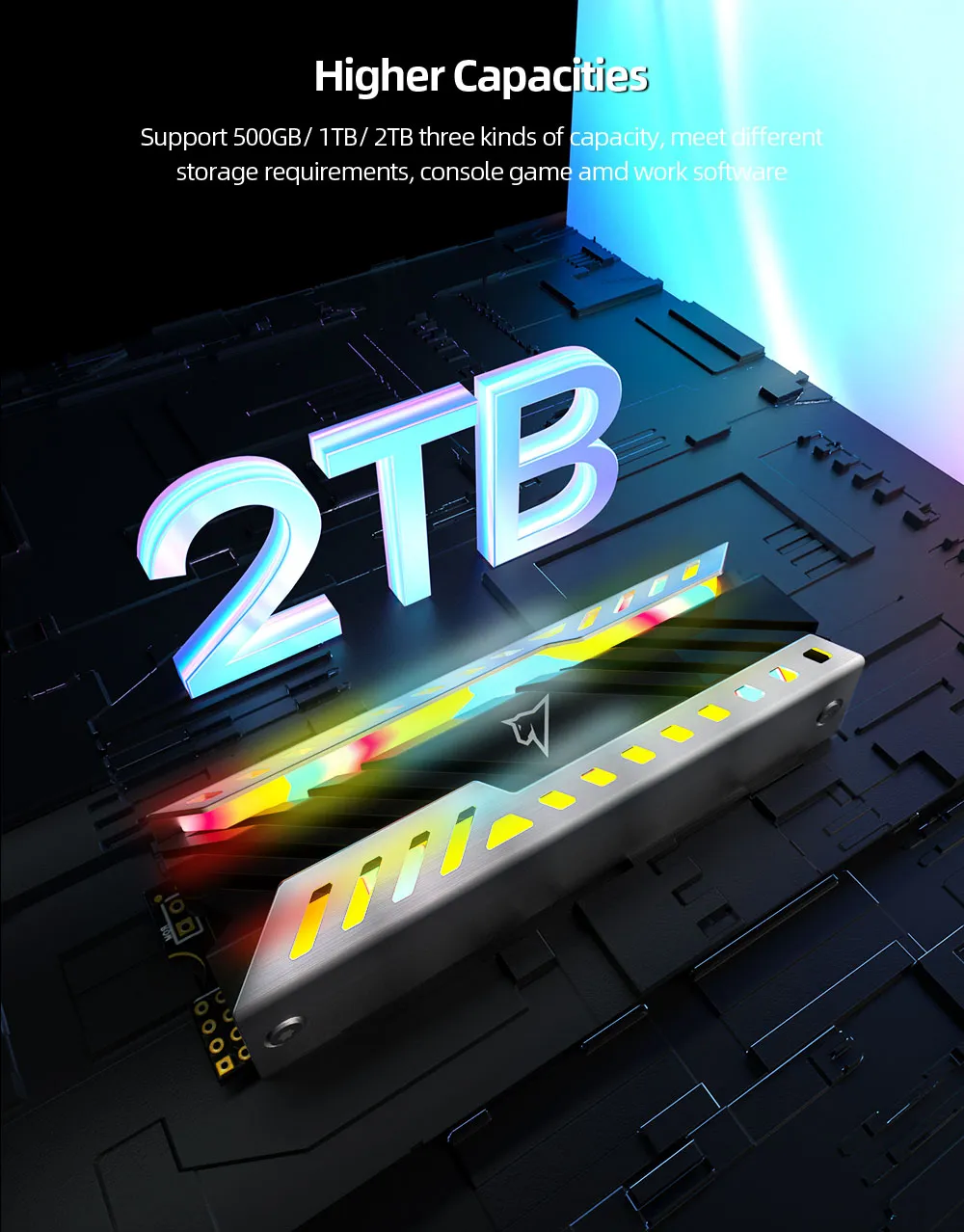 SSD NVMe M2 Ssd 500gb 1tb 2tb SSD M2 RGB M.2 NVMe PCIe Solid State ...