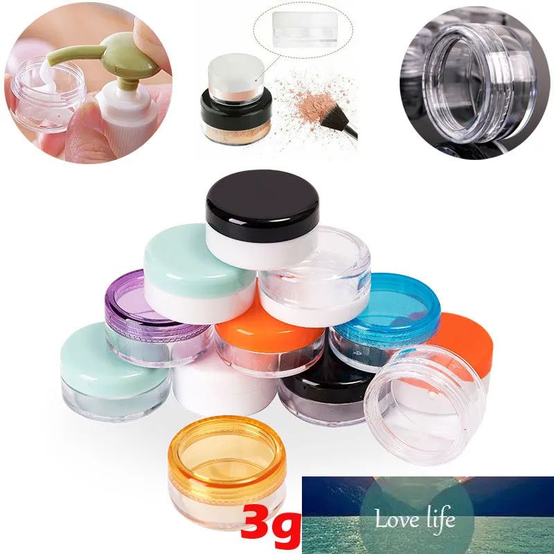 Wholesale 100 Pack 3g Plastic Small Cosmetic Sample Containers For ...