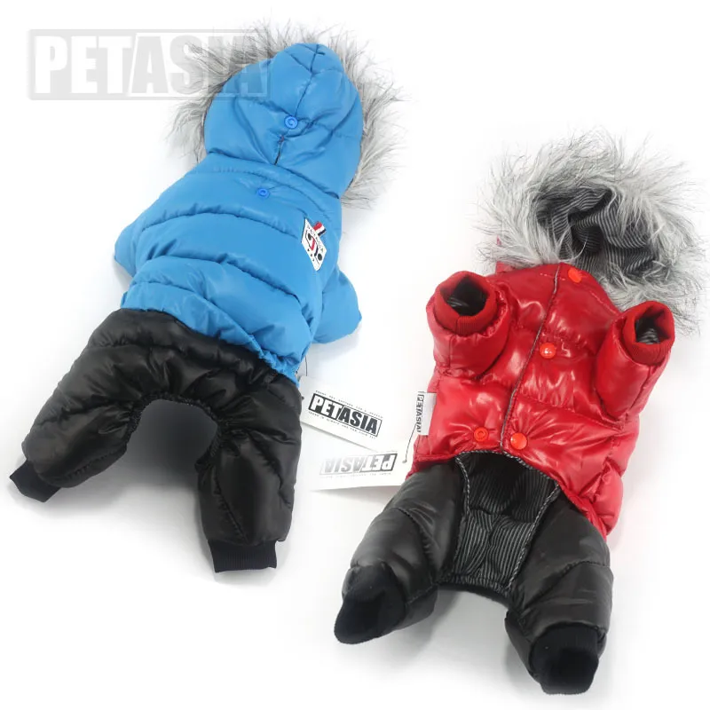 Large Dog Winter Overalls Waterproof Down Parkas Clothes for Big Dogs ...