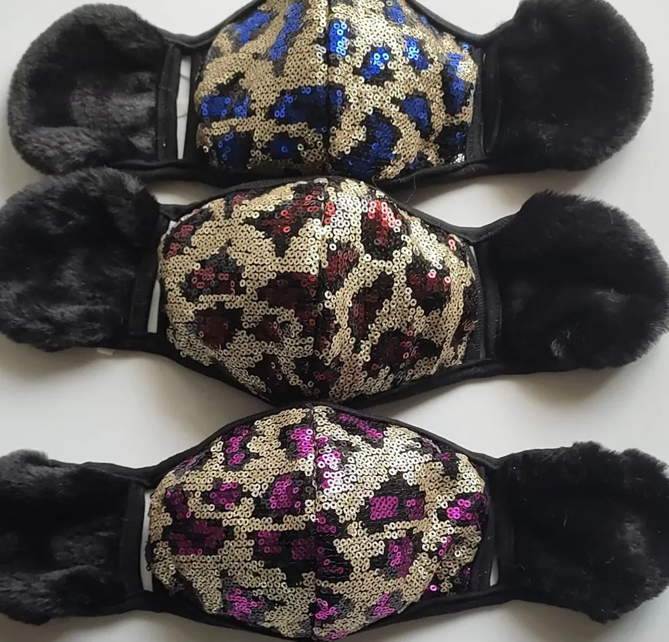 DHgate.com:Sequin Face Mask Earmuffs for Winter Protection - Reusable ...