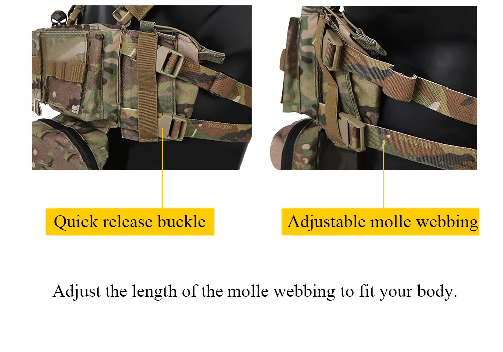 Tactical Chest Rig, Micro Fight Chassis MK3, Airsoft Vest W/ 556 Mag ...