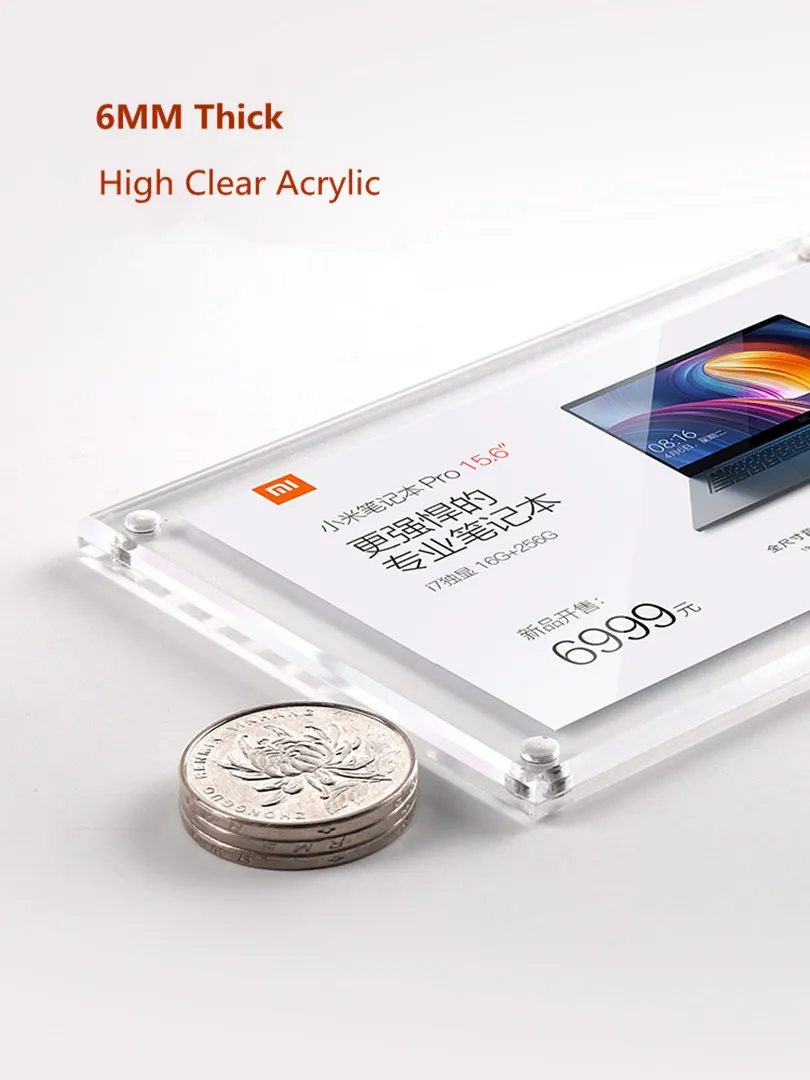 Wholesale 90x55mm New Style Wall Mount Adhesive Transparent Acrylic ...