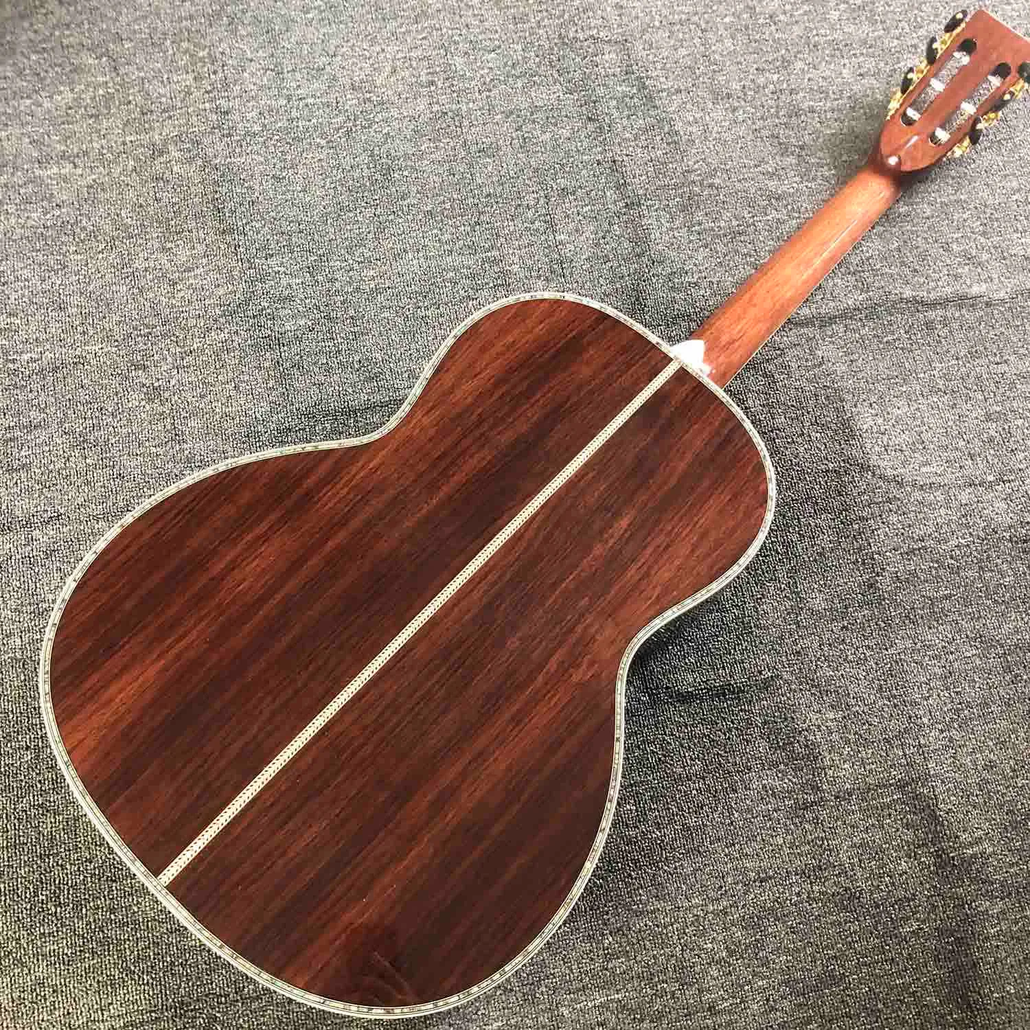 Custom 39 Inch All Real Abalone Classic Guitar Ebony... From ...
