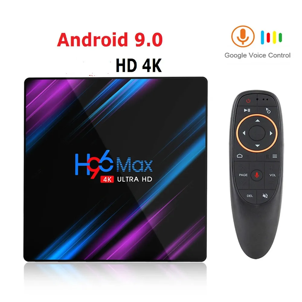 Google Play H96 MAX Android TV Box with Android 10, Rockchip, 4G, 16GB ...