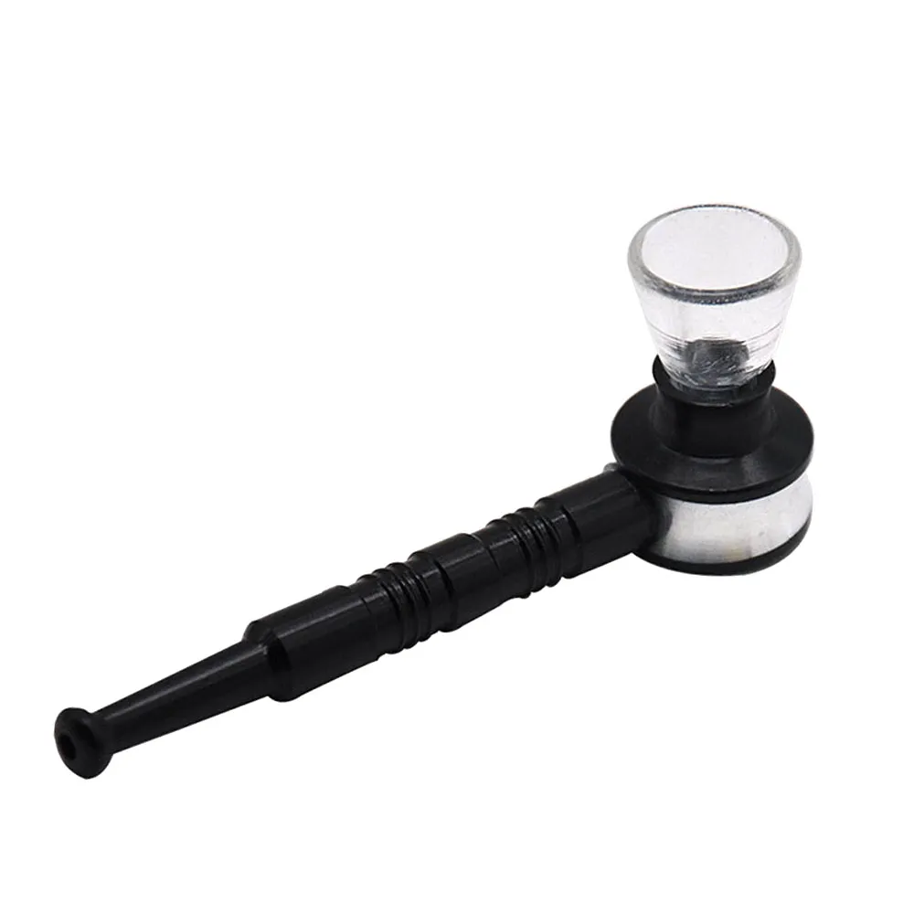 HONEYPUFF Detachable Metal Tobacco Smoking Pipe Glass Bowl Pipe ...