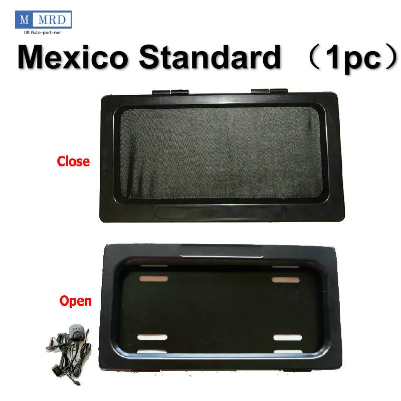 Electric License Plate Frame Hide-Away Shutter Cover Up Stealth Remote ...