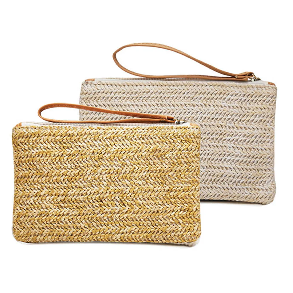 DHgate.com:Straw Woven Clutch Bag for Women - Summer Beach Phone Key ...