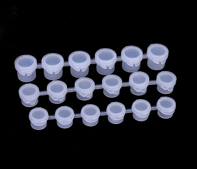 DHgate.com:Mini Paint Pots Palette - 6 Cups/Strip, 3/5ml, Eco-Friendly ...