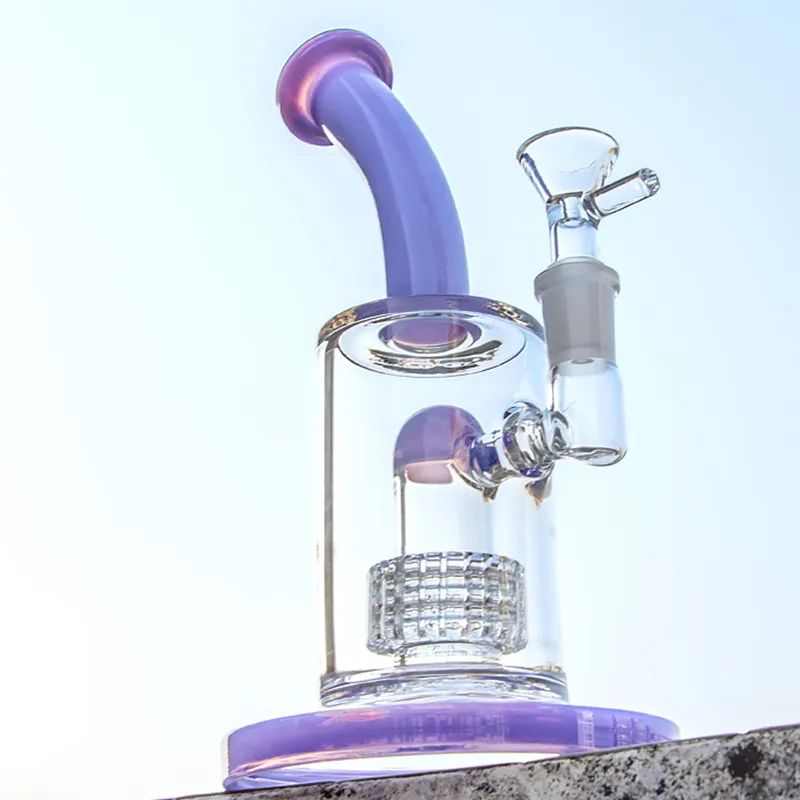 Dropshipping Purple Heady Glass Bong With Bent Type Water Pipe ...