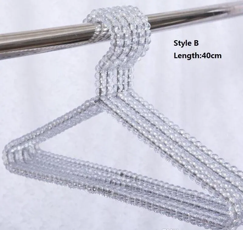 Elegant Acrylic Beaded Hangers For Women's Fashion Clothing Dresses ...