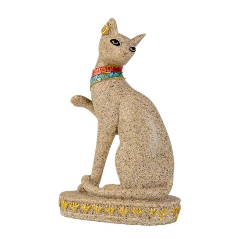 Statue Cat: Egyptian Style Decorative Figurine, Animal Statuette ...