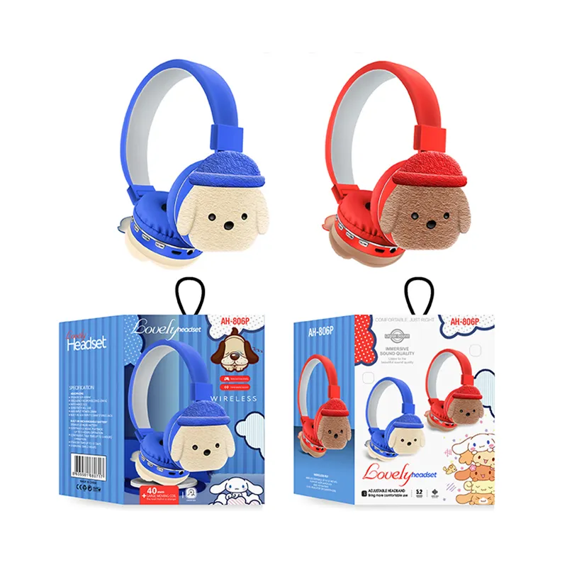 AH 806P Lovely Cartoon Teddy Dog Headphones Wireless... From Spacex, $9 ...