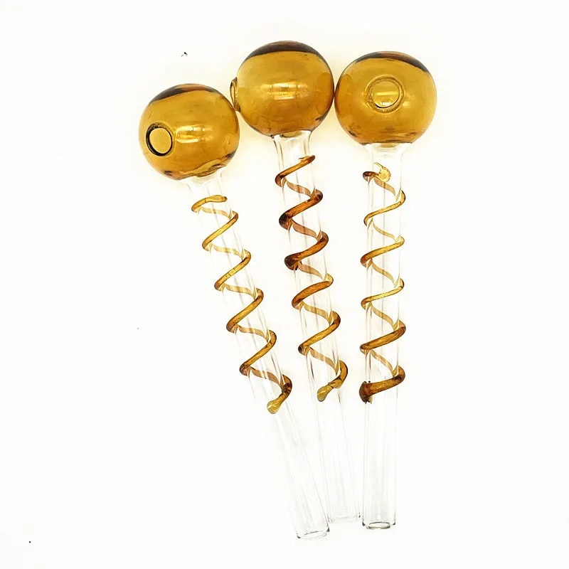 Wholesale QBsomk Pyrex Spiral Glass Oil Burner Pipe Mini Hand Pipe For ...