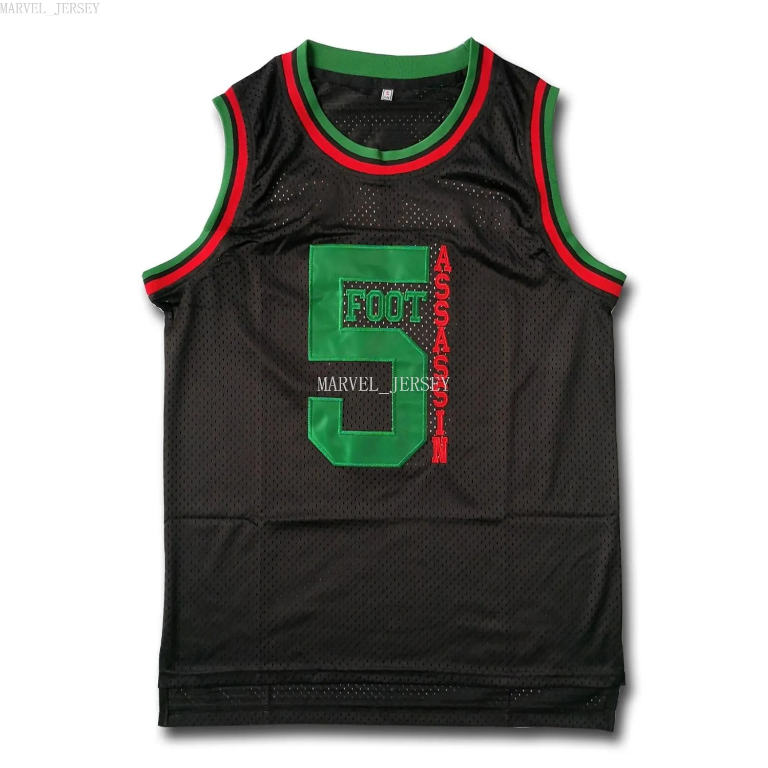 مخصص Phife Dawg#5 Foot Assassin Black Basketball Jersey Shipping XS 5XL ...