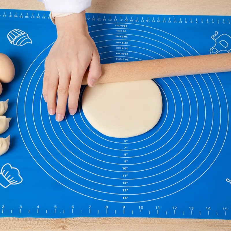 Silicone Pastry Rolling Mat 15.7 × 11.8 in Eco-Friendly Dough Rolling ...