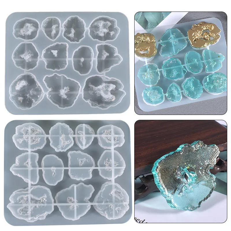 Irregular Stone Pendant Molds - 11 Cavity Epoxy Resin Mold for DIY ...
