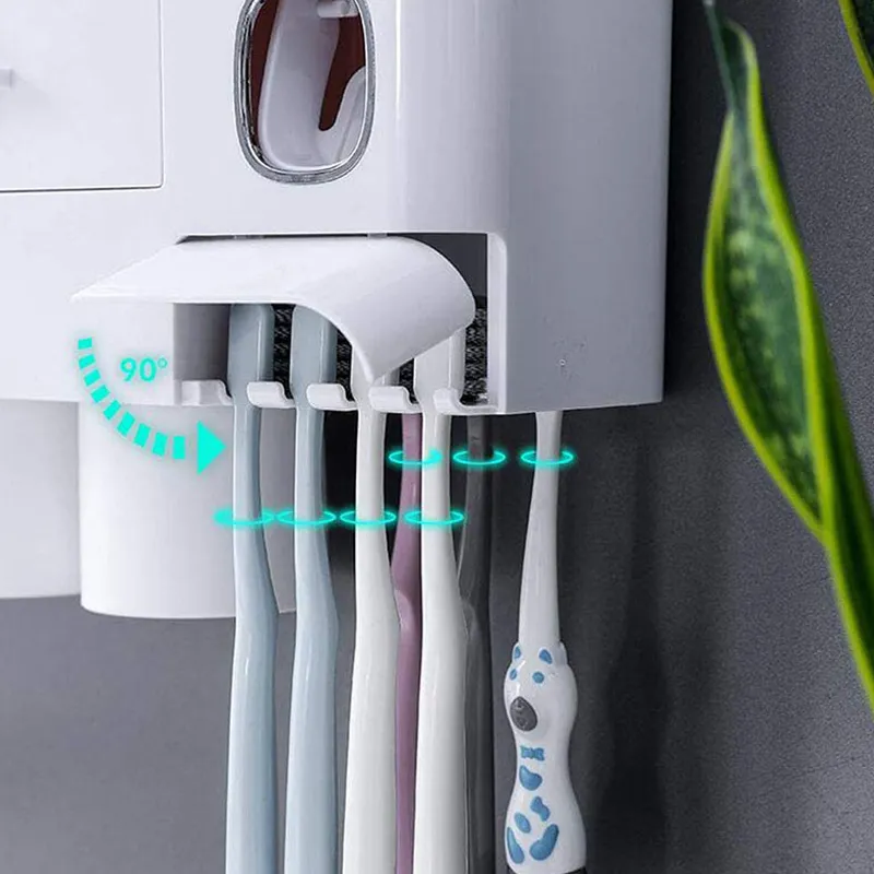 Premium Automatic Toothpaste Dispenser & Toothbrush Holder Set - Shop ...