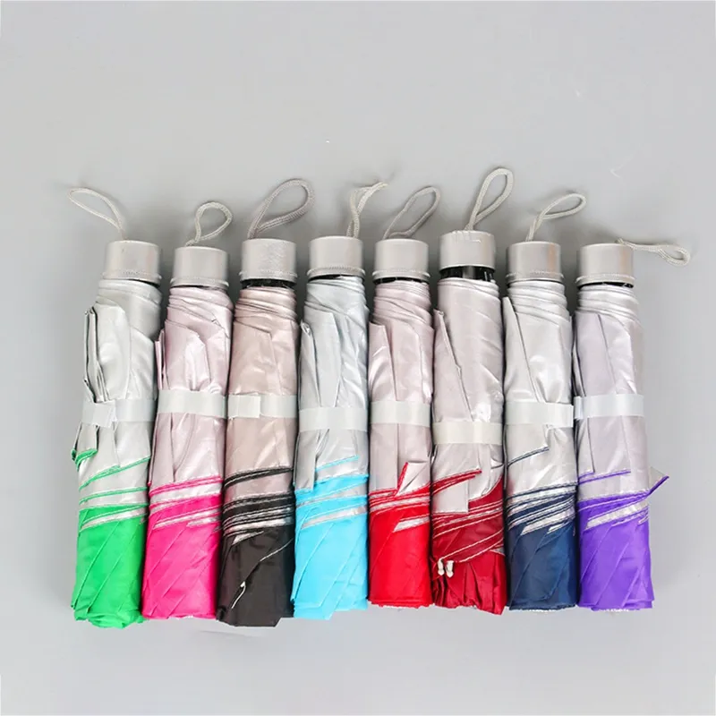 UV Protection Umbrella Compact Three Fold Lightweight Sunlight ...