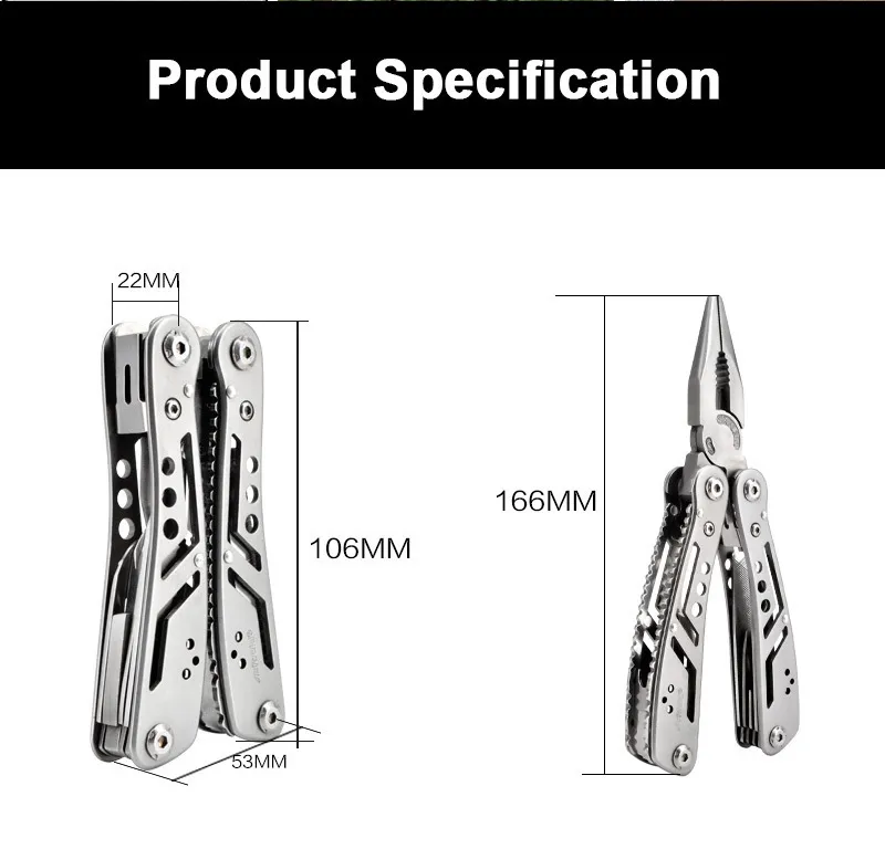 24 In 1 Multitool Knife Knipex Installation Pliers Folding ...