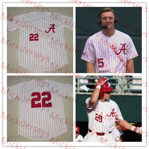 Alabama Crimson Tide College Baseball Jersey Jimmy Nelson Alex Avila ...