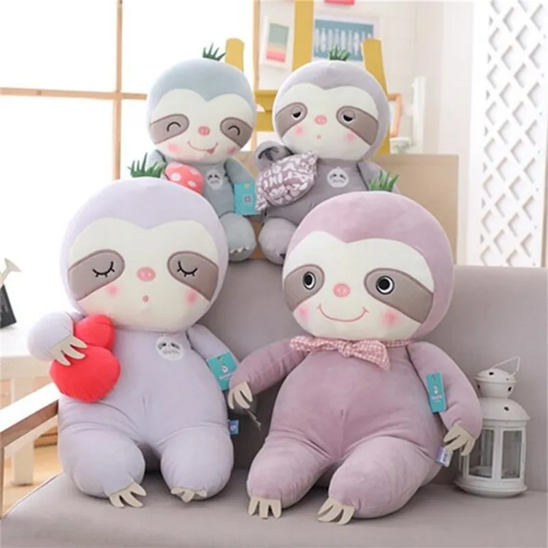 Cute Sitting Sloth Plush Toy Long Stuffed Sloth Doll For Kids, Mother ...