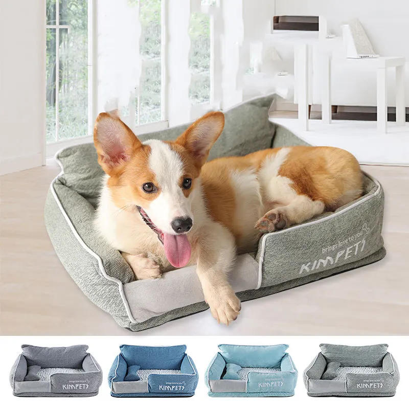 Pet Kennel Winter Warm Cotton Sponge Pet Bed for Medium Small Large ...