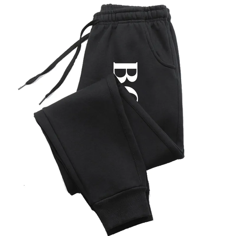 Designer Mens Fleece Winter Sweatpants With Pockets Elastic Waist For ...