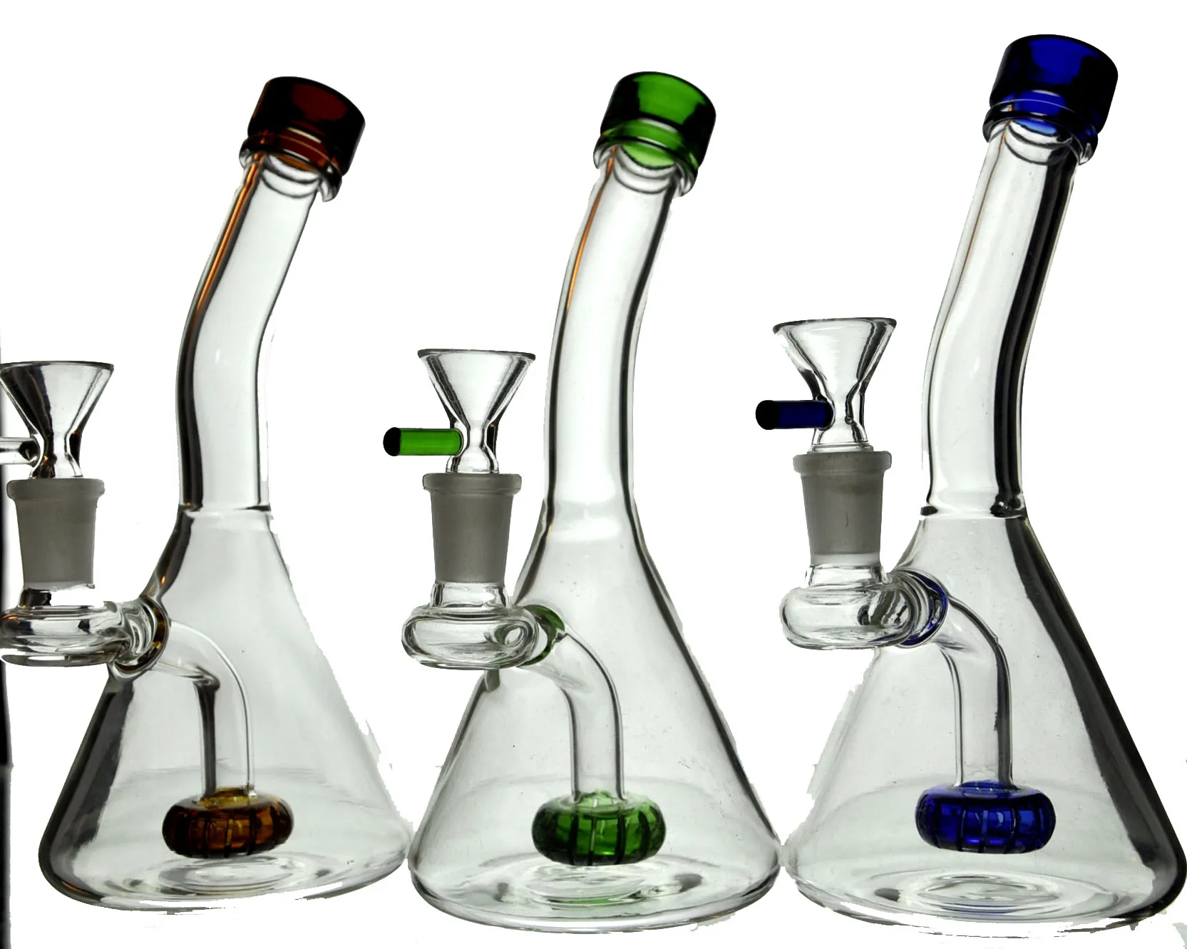 Bulk Order Assorted Color Glass Bong With Lab Gem Filter 8 11 Inch ...