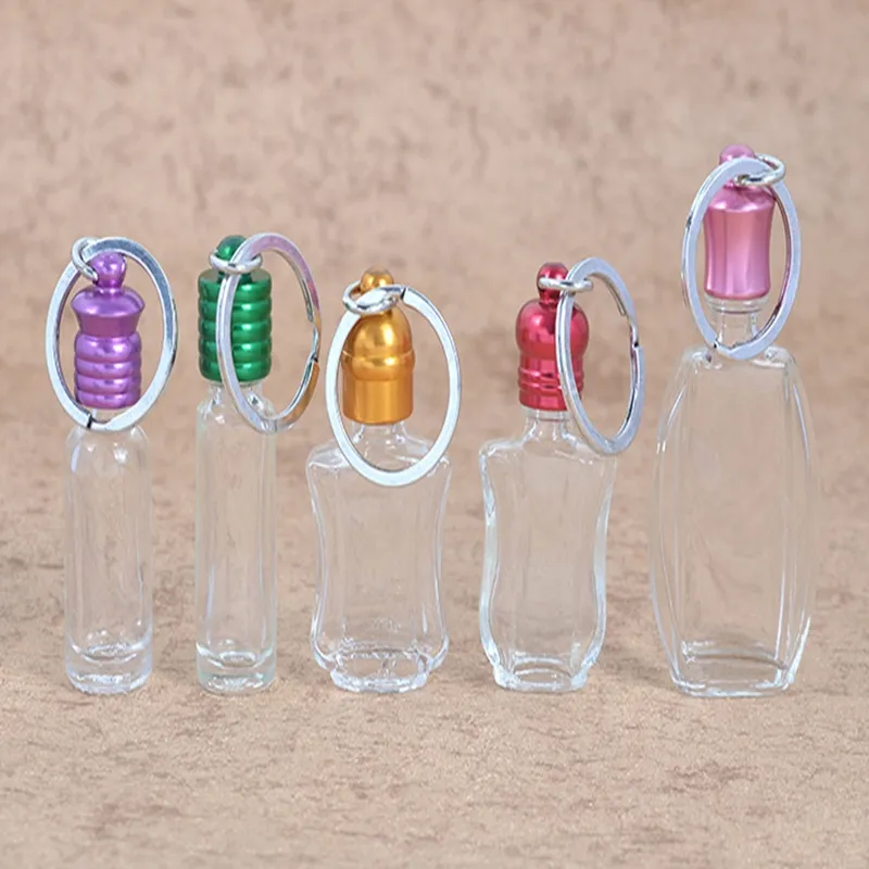 Of 100 Mini Glass Bottle Keychains For Car Ornament Ideal For Mini ...