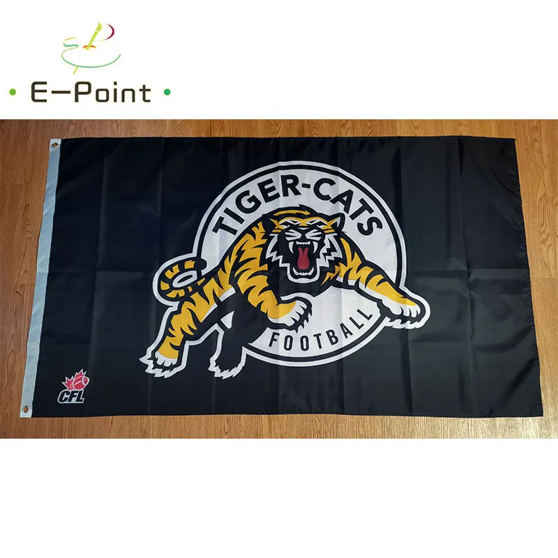 Canada CFL Hamilton Tiger Cats Flag 3*5ft 90cm*150cm Polyester Flag ...