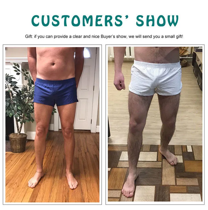 Men's Cotton Boxer Shorts: Lightweight, Printed Underwear Trunks For ...