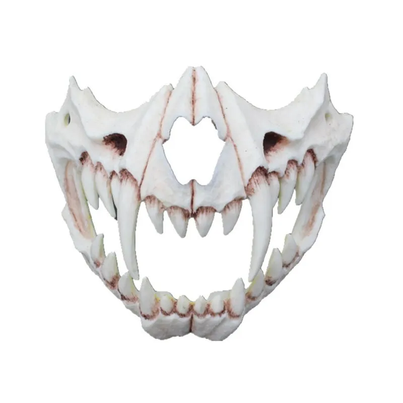 Halloween Cosplay Resin Mask Dragon God Yasha Theme With Animal Skull ...