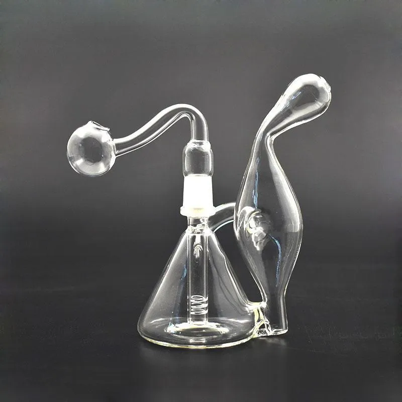 Classic Glass Bong Water Pipe Dab Rig Hookahs Tornado Cyclone Recycler ...