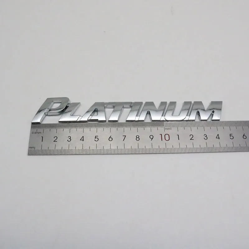 Para Toyota Platinum Emblem Car Logo 3D Letter Sticker Chrome Silver ...