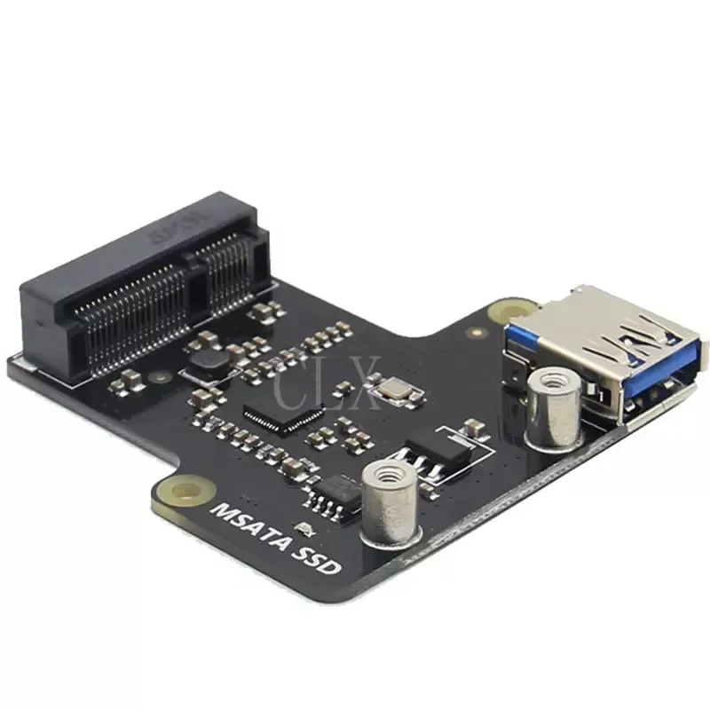 Enhanced Storage Expansion Board: Compatible With Pi 3 Model B Plus, Supports MSATA SSD, USB 3.0 ...