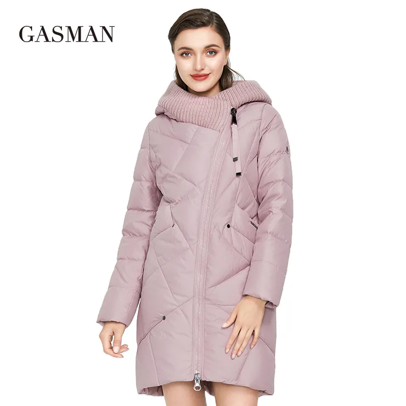 GASMAN Women's Hooded Winter Jacket: Warm, Long, Thick Parka Coat, Plus ...