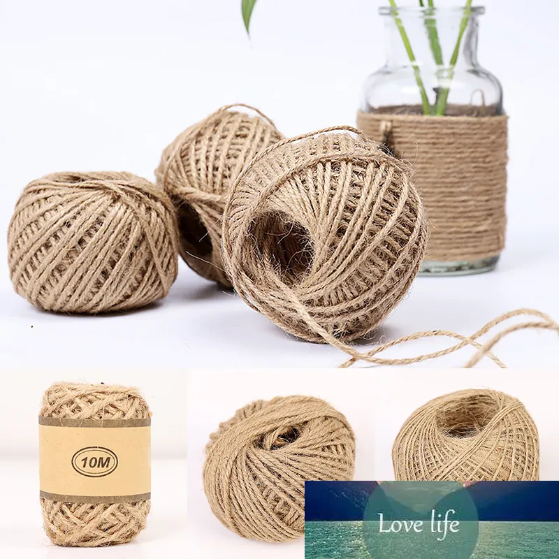 10m/50m/100m Natural Jute Twine Burlap String Florists Woven Ropes ...