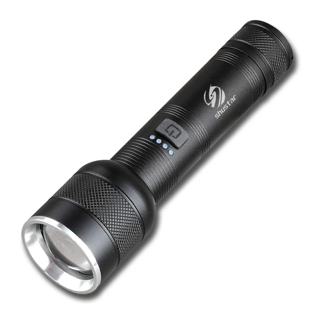 Super Bright Waterproof Flashlight: Zoomable Torch, 4-Core LED, Perfect ...