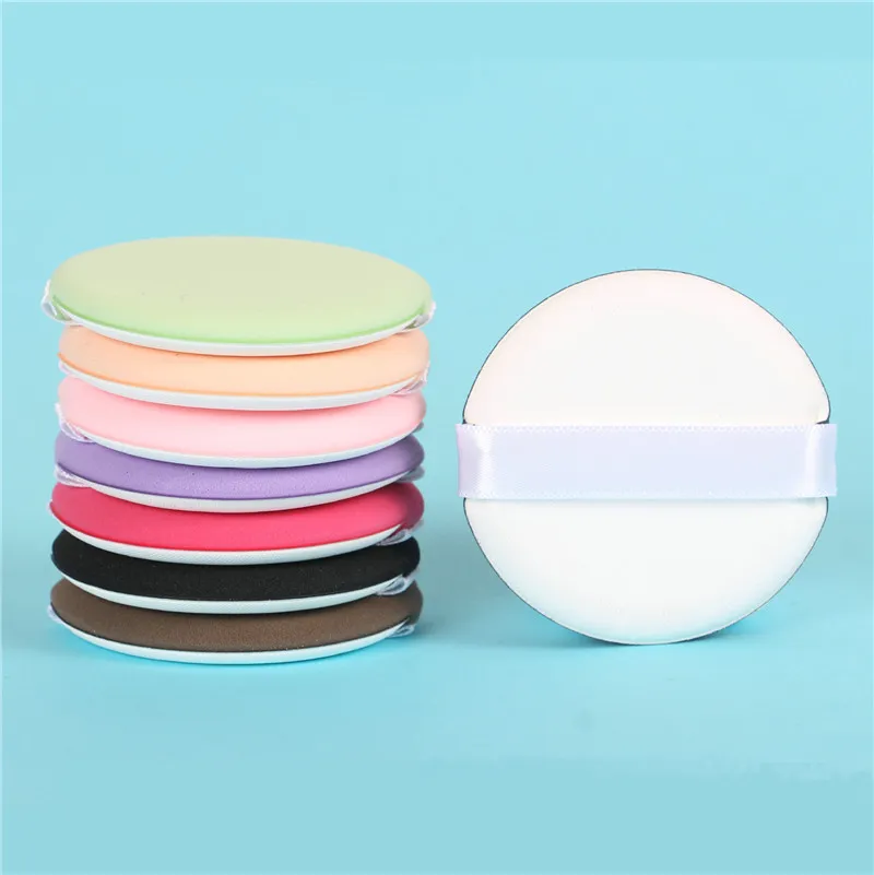 Facial Powder Foundation Puff Professional Round Shape Portable Soft ...